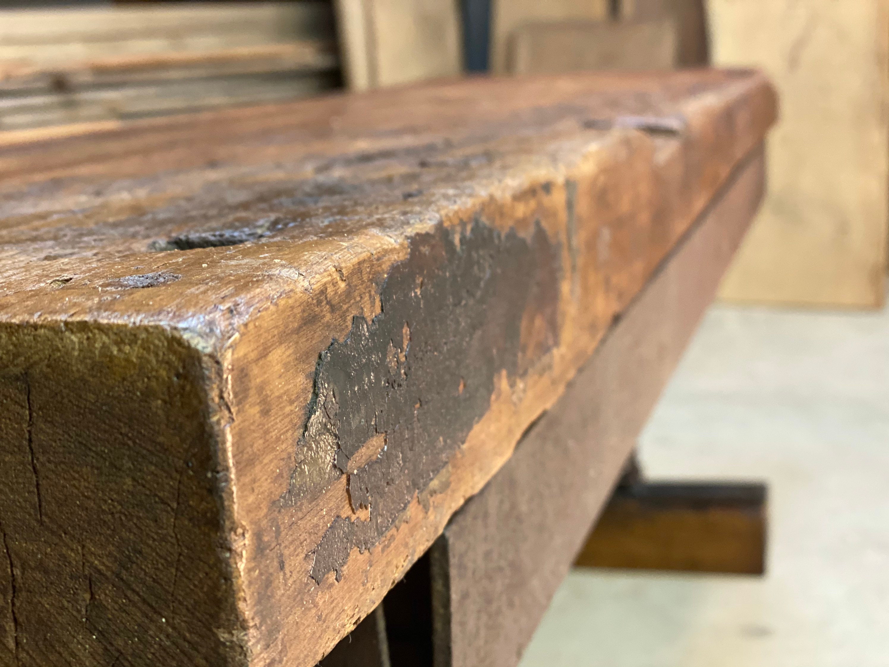 Vintage Work Bench Woodworking Bench Top Entry Bench Garden Bench Park ...