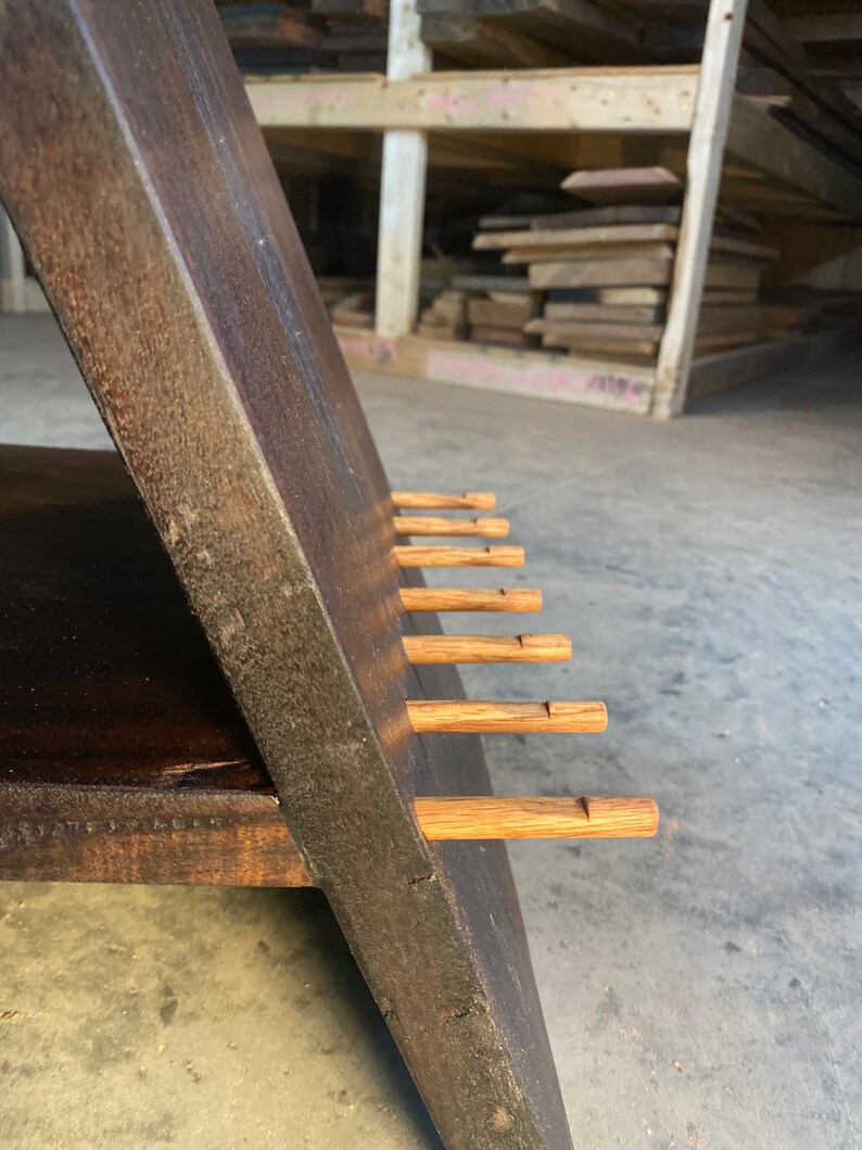 End Table Burnt Teak Wood Sho Sugi Ban Unique Sofa - Etsy