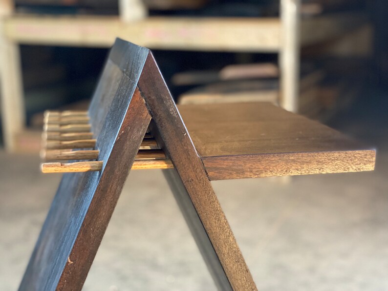 End Table Burnt Teak Wood Sho Sugi Ban Unique Sofa Table Night Stand - Etsy