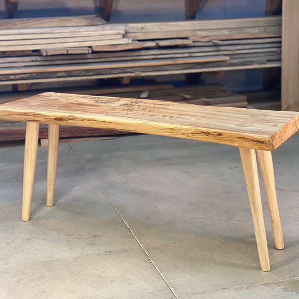 Live Edge Bench - Etsy