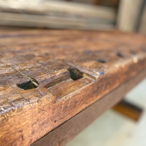 Vintage Work Bench | Woodworking Bench Top | Entry Bench | Garden Bench ...