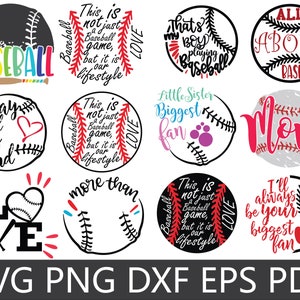 Baseball SVG Bundle: 115 Designs for Cricut (digital Download) - Etsy