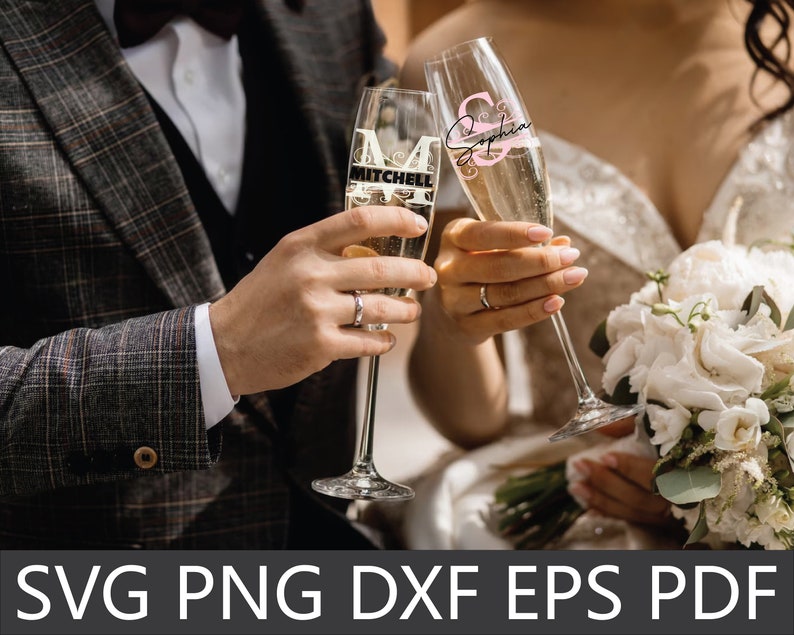 Split Monogram SVG Split Monogram Frame Alphabet SVG - Etsy