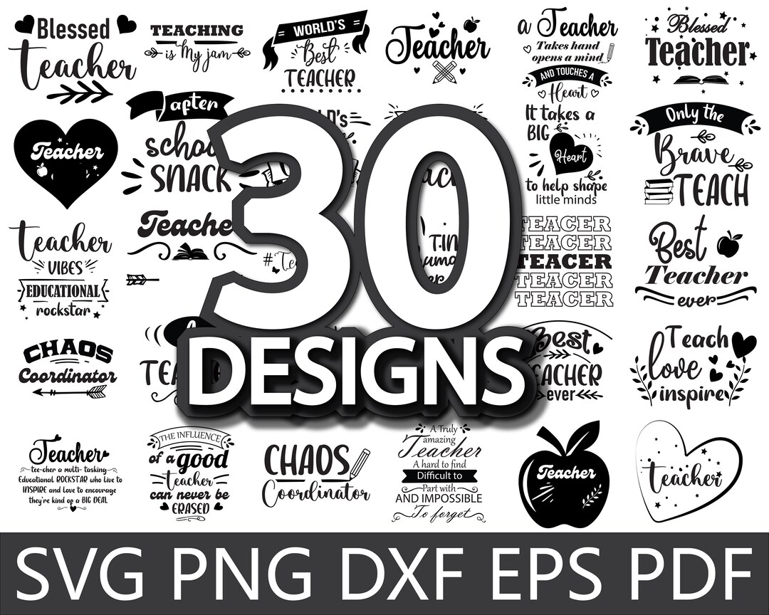 Teacher Svg Bundle, Teacher Sayings Svg, Back to School Svg, Teacher ...
