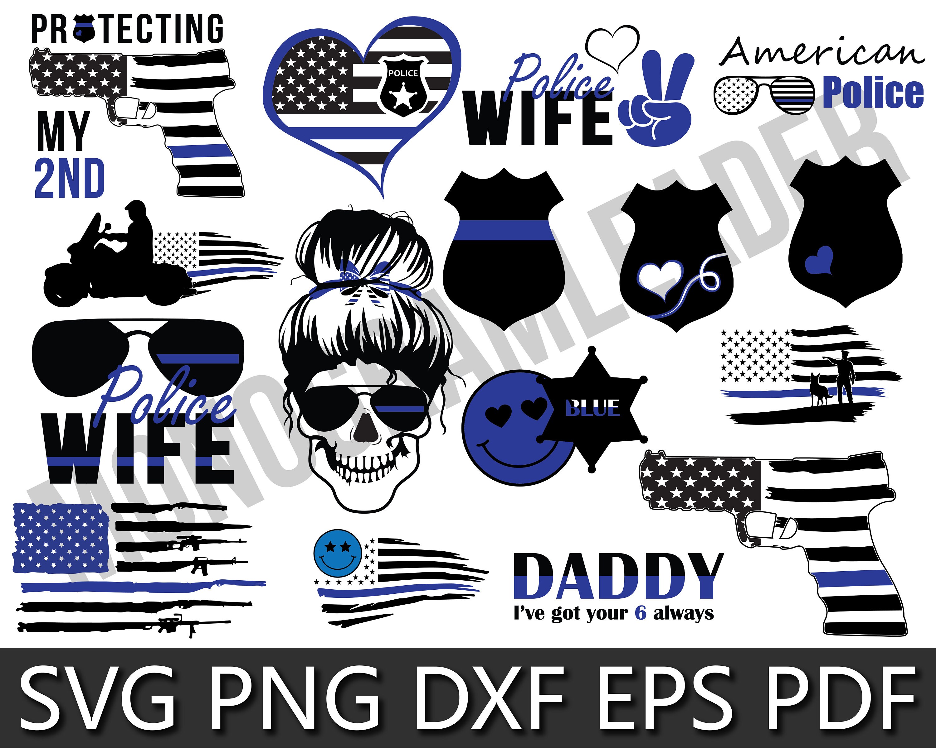 Police SVG Bundle Police Flag Svg Thin Blue Line Svg - Etsy Australia
