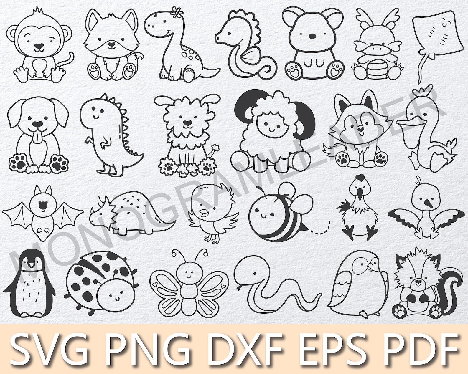 Animal Doodle SVG Bundle Animal Svg Doodle Svg Safari - Etsy Australia