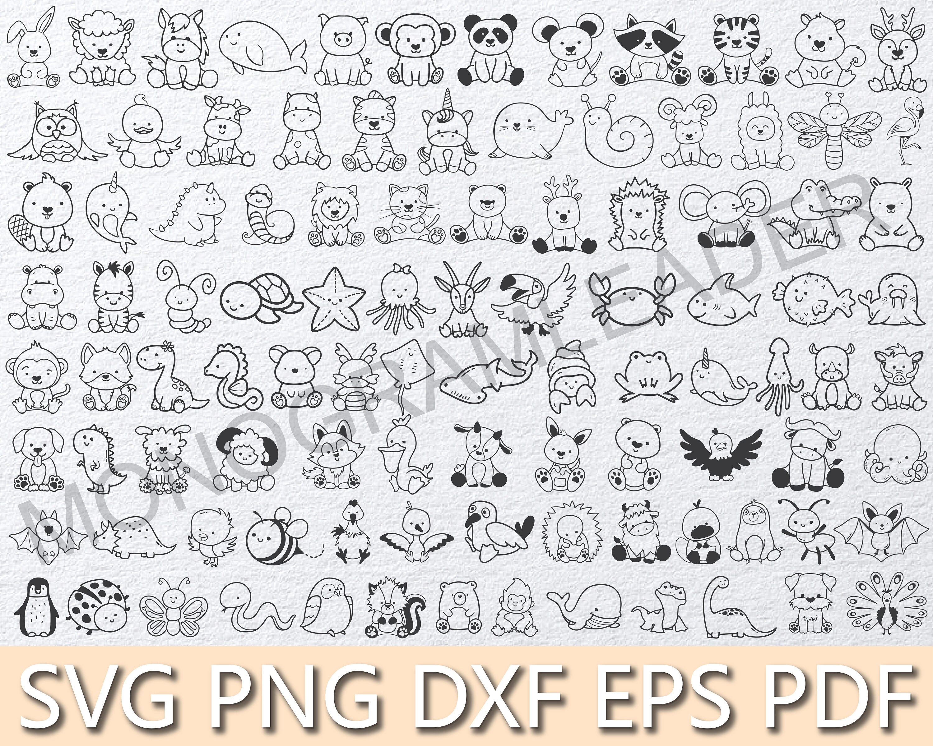 Animal Doodle SVG Bundle Animal Svg Doodle Svg Safari - Etsy Australia