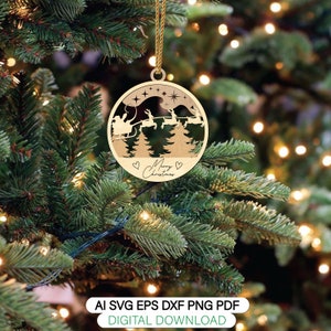 Christmas Ornament SVG Bundle: 3-layer Laser Cut Files for Christmas - Etsy