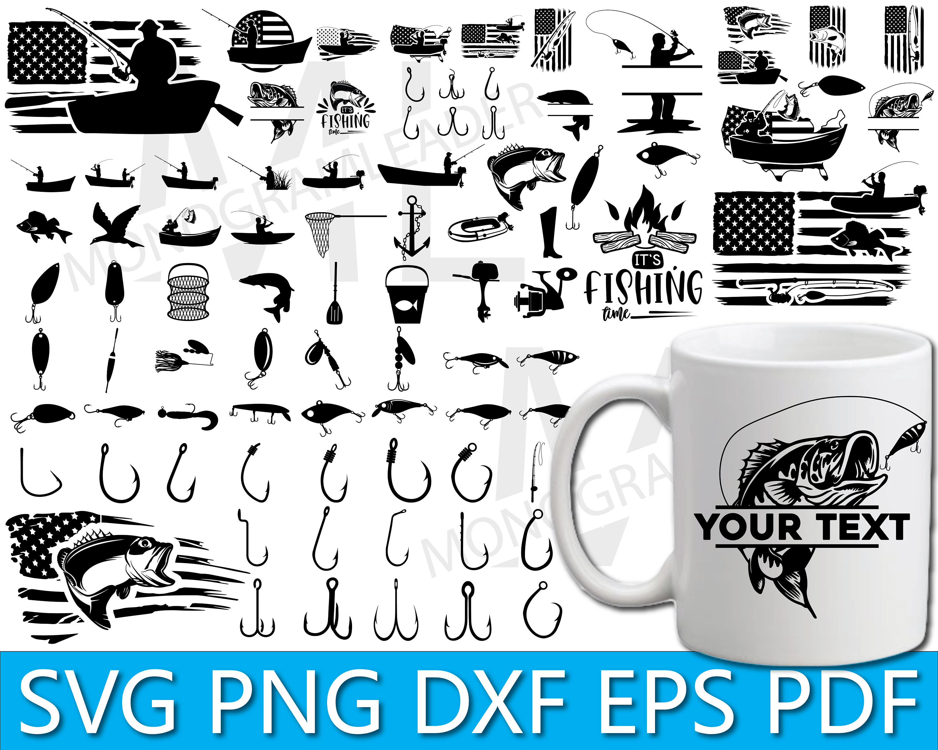 Fishing SVG Fishing Bundle SVG Fishing Lure Svg Bass Svg - Etsy