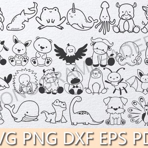 Tier Doodle SVG Bundle Tier svg Doodle svg Safari Tier svg Bauernhof ...