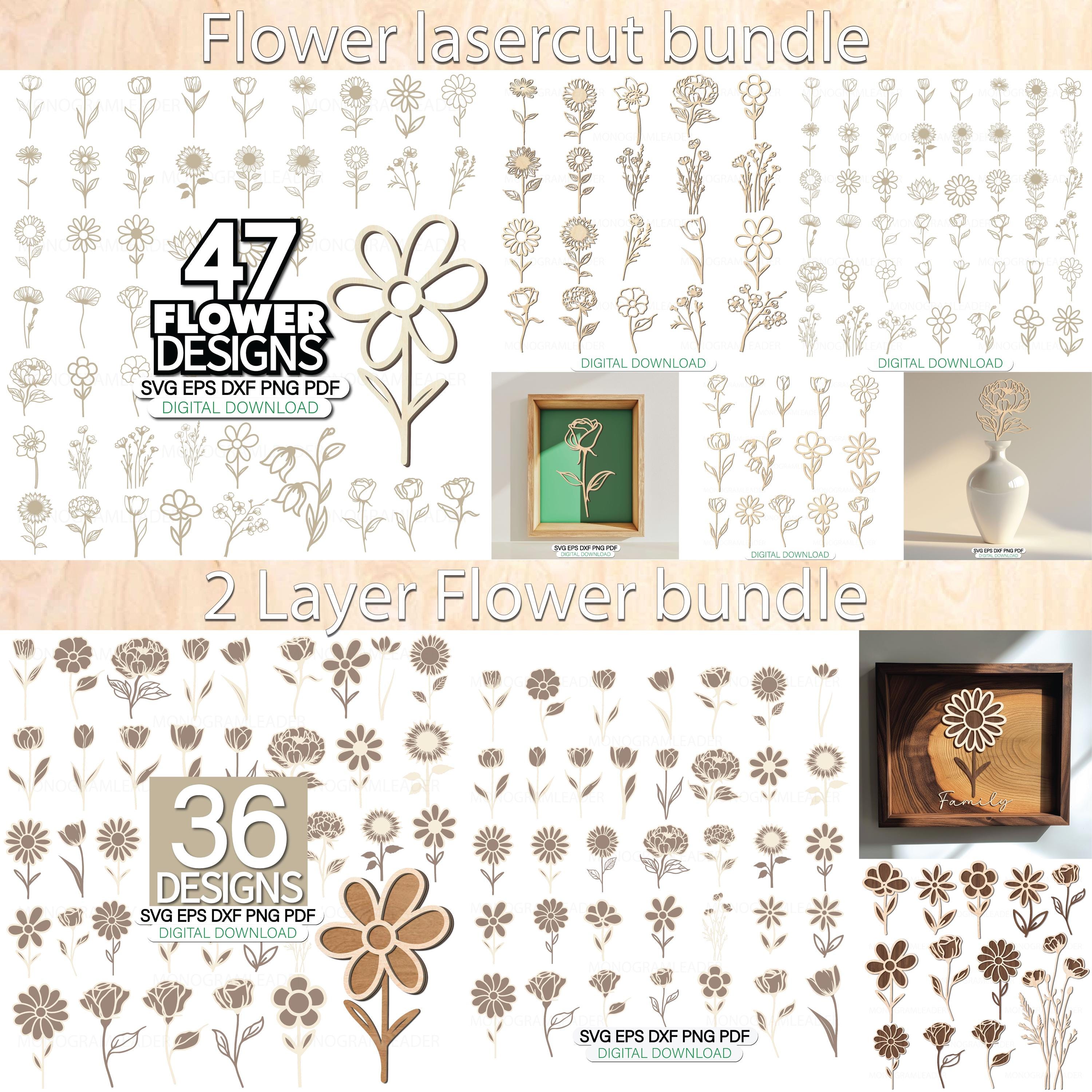 Mega Laser Cut File Bundle SVG, Multilayer Laser Cut File Svg, Laser ...