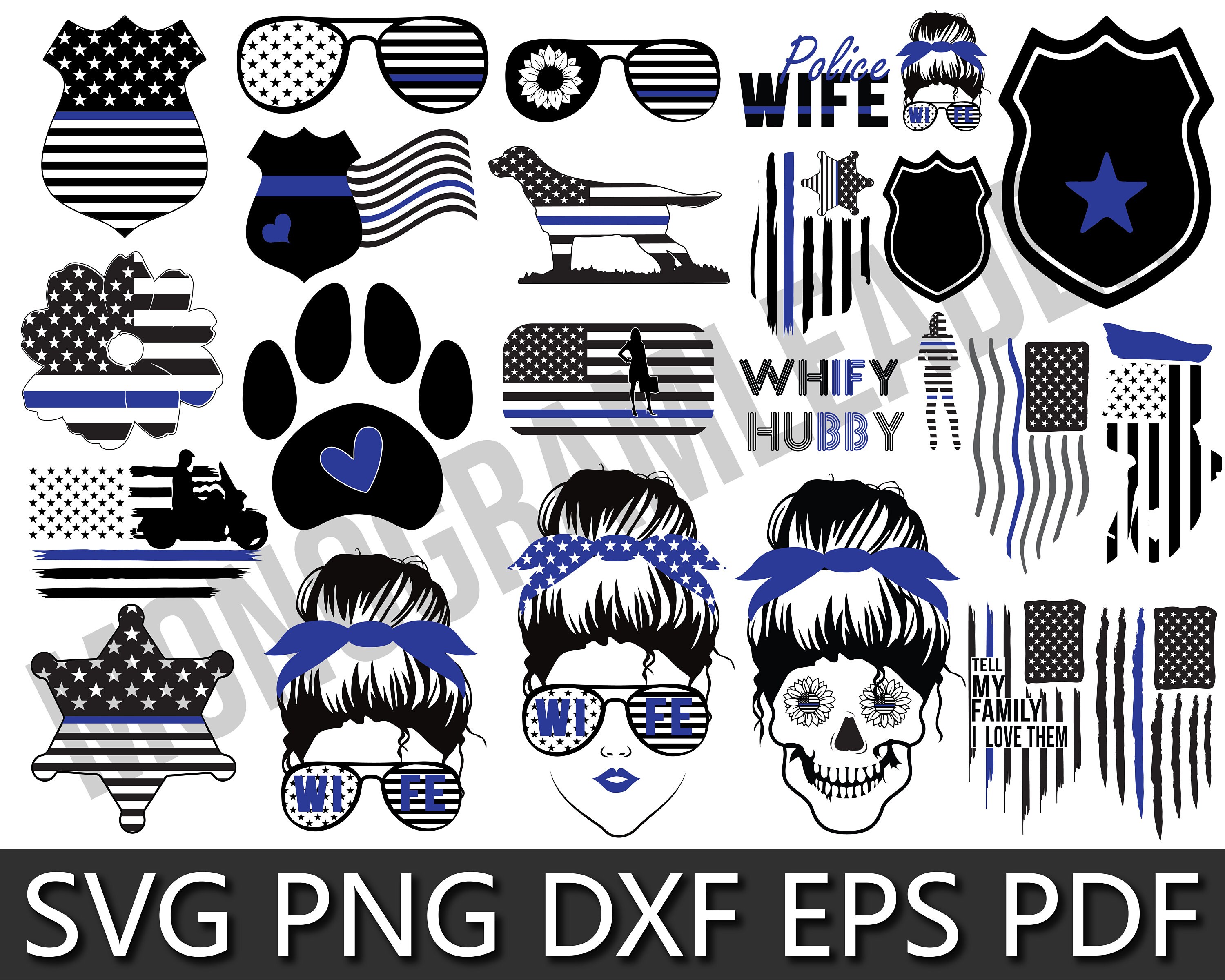 Police SVG Bundle Police Flag Svg Thin Blue Line Svg - Etsy Australia