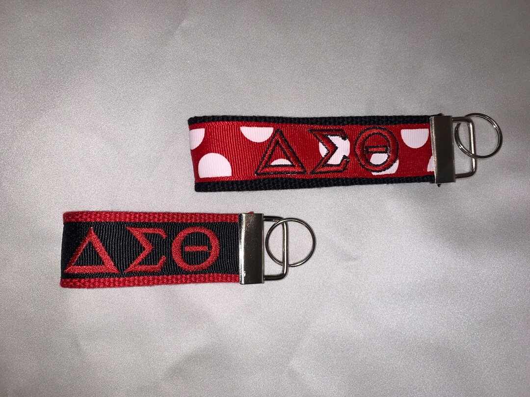 Custom Fabric Delta Sigma Theta Key Fobs - Etsy