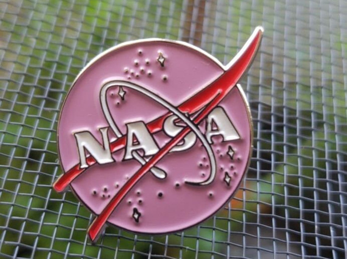 Pastel Pink Space Pin - Etsy