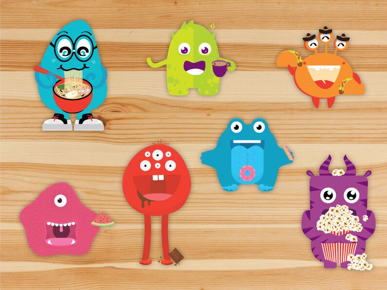 Monster Sticker Pack | Stickers | Food | Illustration | Monsters ...