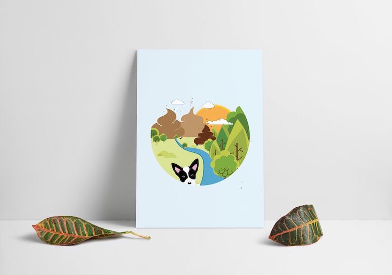 Poop Mountain Poster Borgi Dog Owner Bathroom Art Wall - Etsy