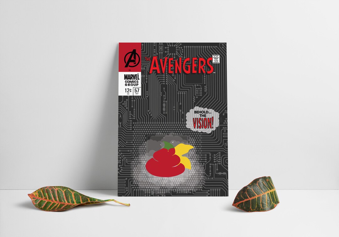 Vision Poop Poster Marvel Vision Bathroom Art Wall Decor - Etsy