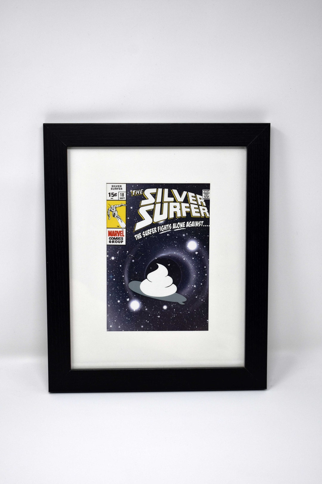 Silver Surfer Poop Poster | Marvel | Silver Surfer | Bathroom Art ...