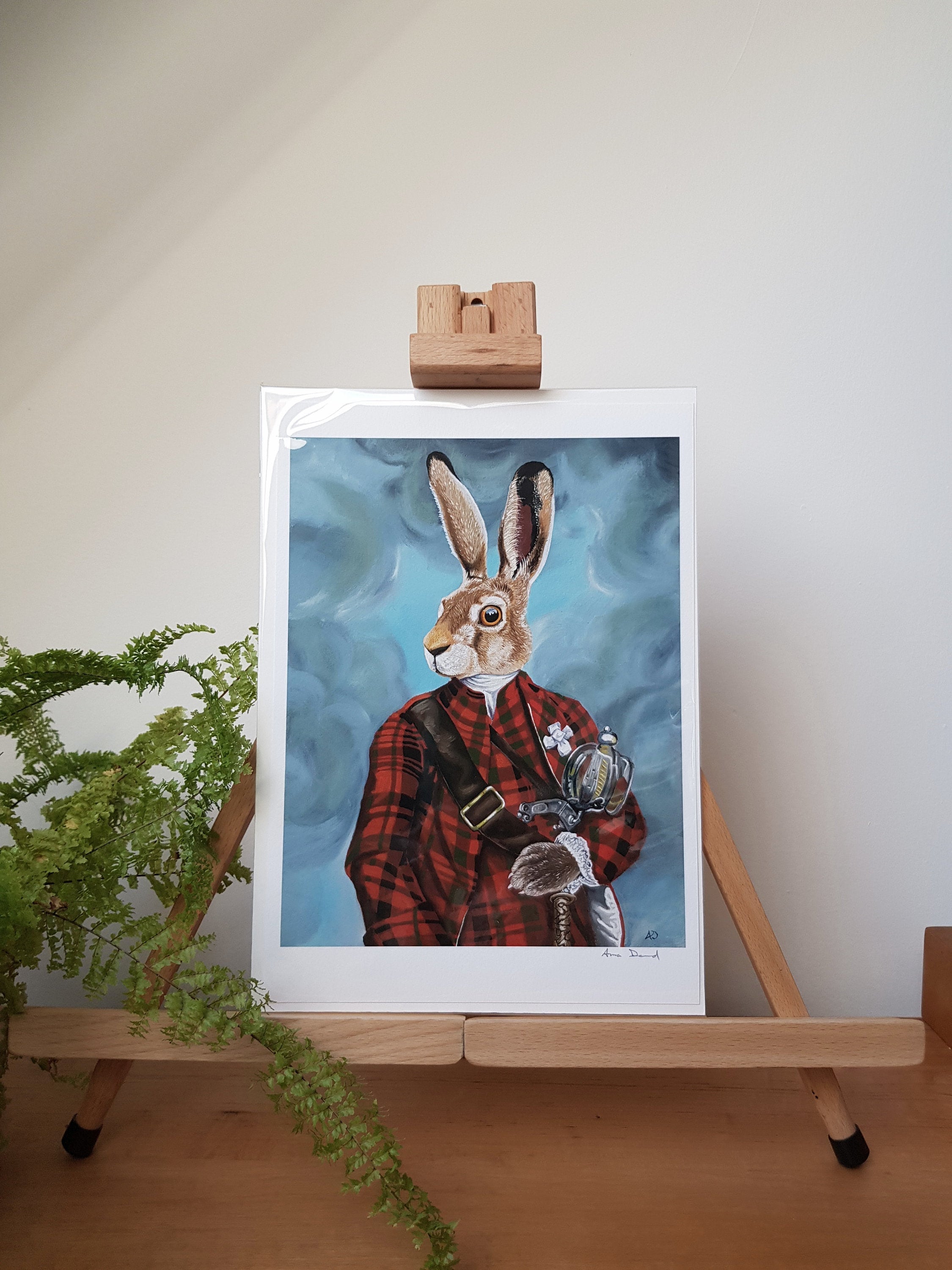 Jacobite Hare Anthropomorphic Historical Portrait Giclee Print - Etsy UK
