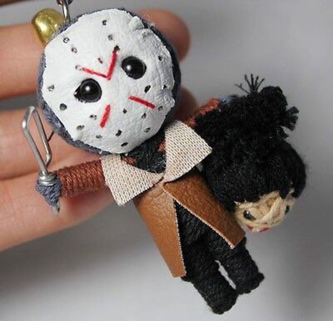 Jason Hockey Mask Horror Cult Icon Voodoo Handmade Voodoo String Doll ...