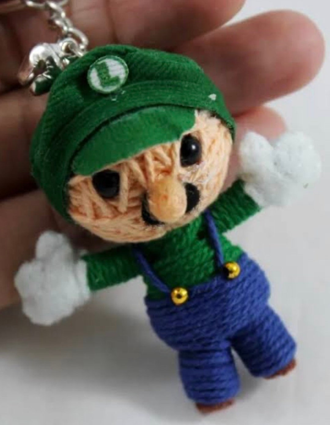 Luigi Green Plumber From Supermariobros Lucky Handmade Voodoo String ...