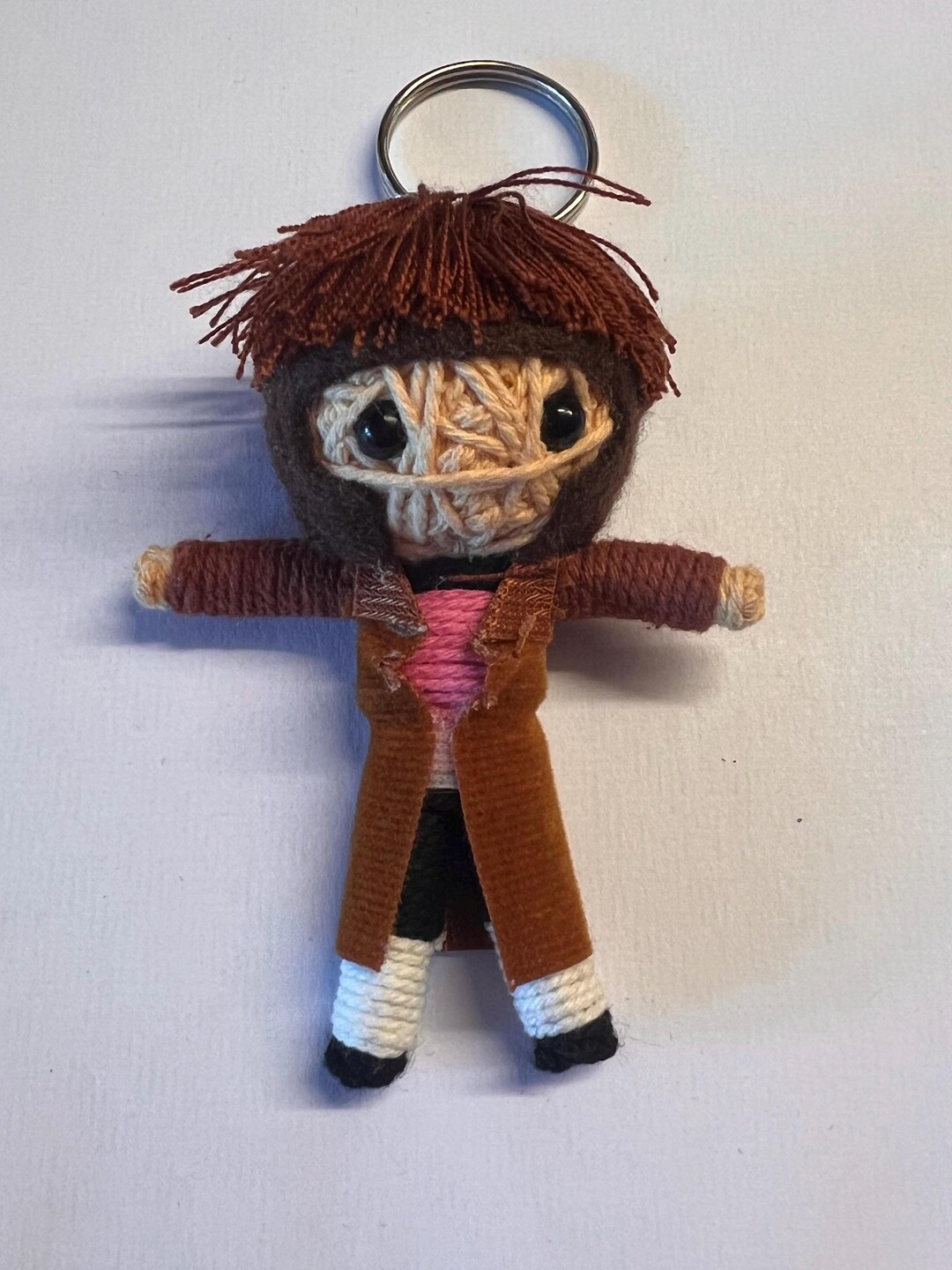 Gambit X-men Lucky String Doll Voodoo Keychain Keyring Charm - Etsy