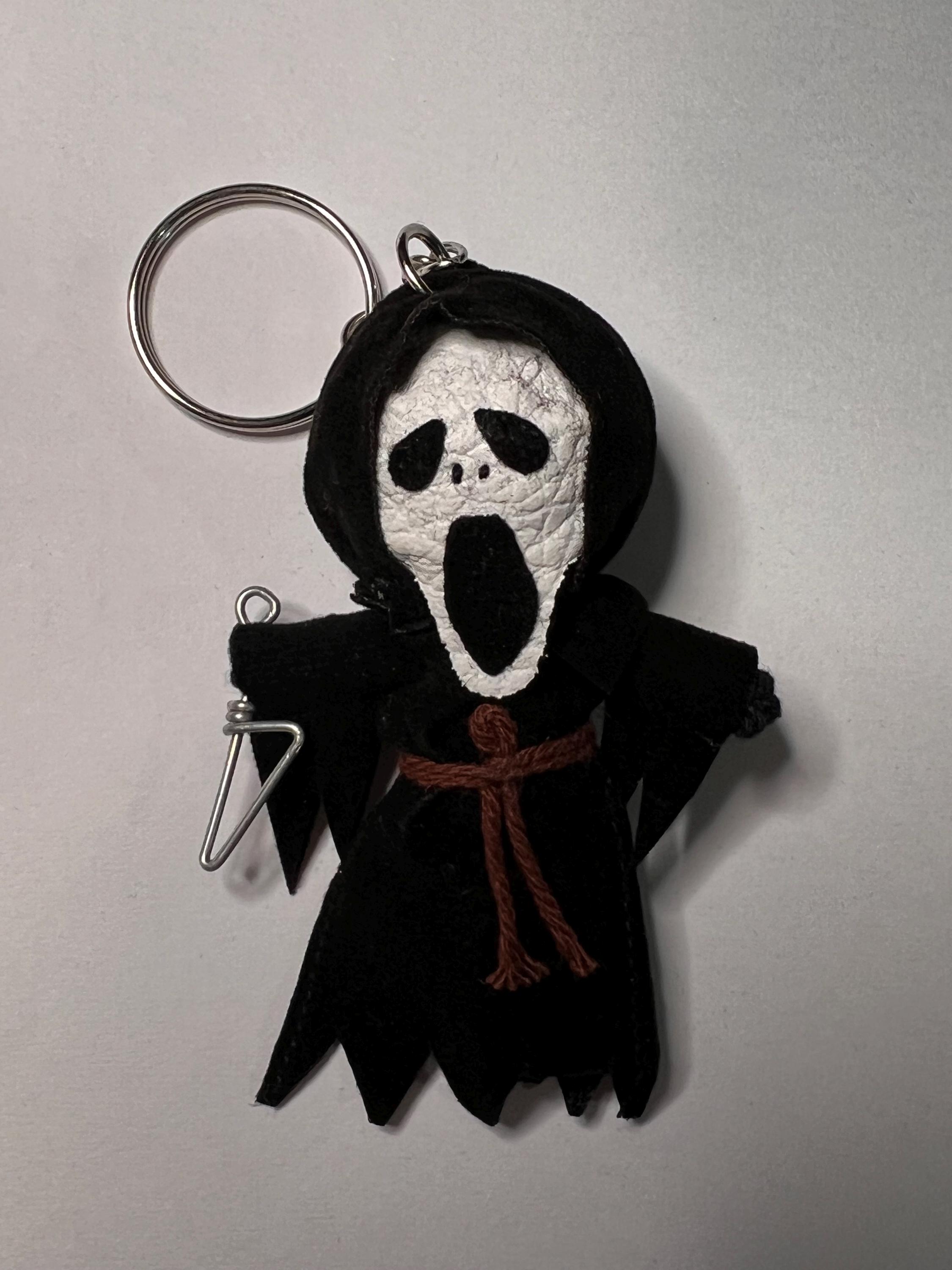 Scary Ghost Stab Movie Icon Handmade Voodoo String Doll Key Charm ...