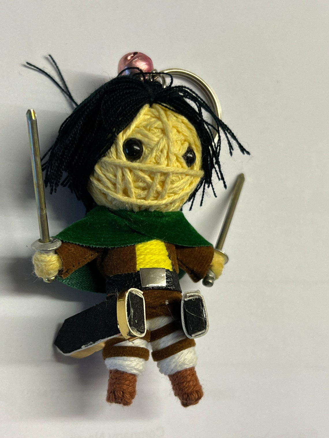 Levi Swordsman Handmade Voodoo String Doll Key Charm - Etsy