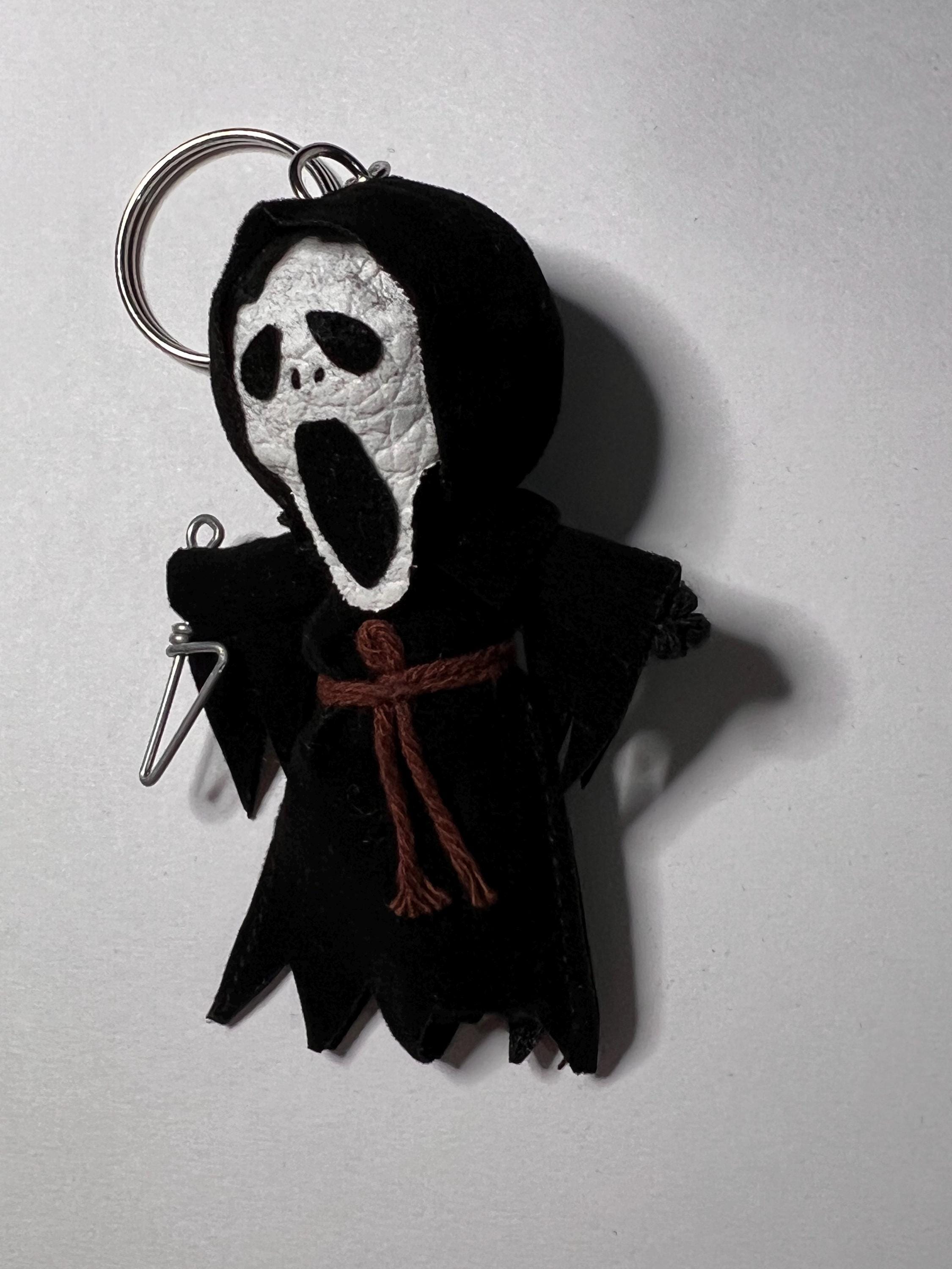 Scary Ghost Stab Movie Icon Handmade Voodoo String Doll Key Charm ...