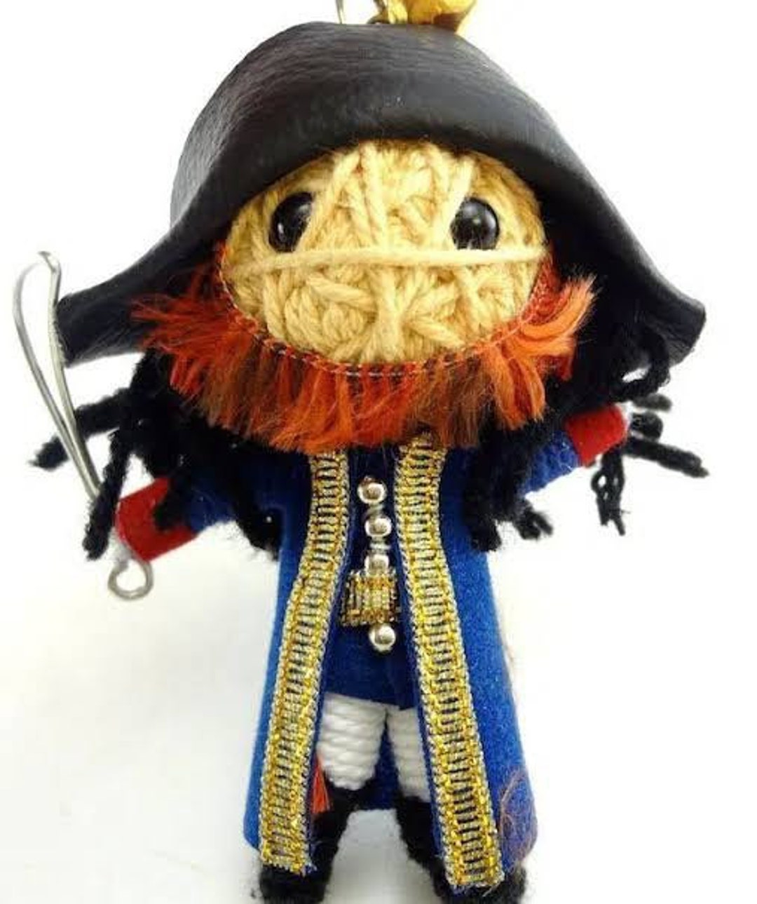 Barbossa Ship Captain From Pirate Movie Handmade Voodoo String Doll Key ...