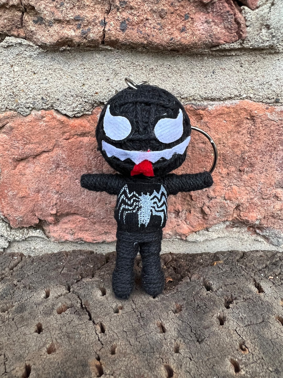 Venom Black Spider Villain Superhero Lucky Handmade Voodoo String Doll ...