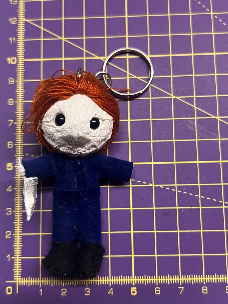 The Boogeyman Slasher Horror Cult Icon Handmade Voodoo String Doll Key ...