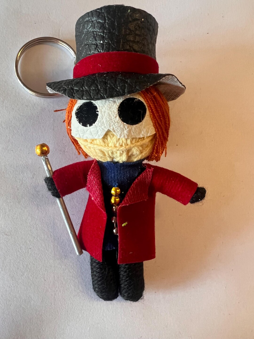 Will Wonka Team Johnny Depp Voodoo Handmade String Doll Key Charm ...