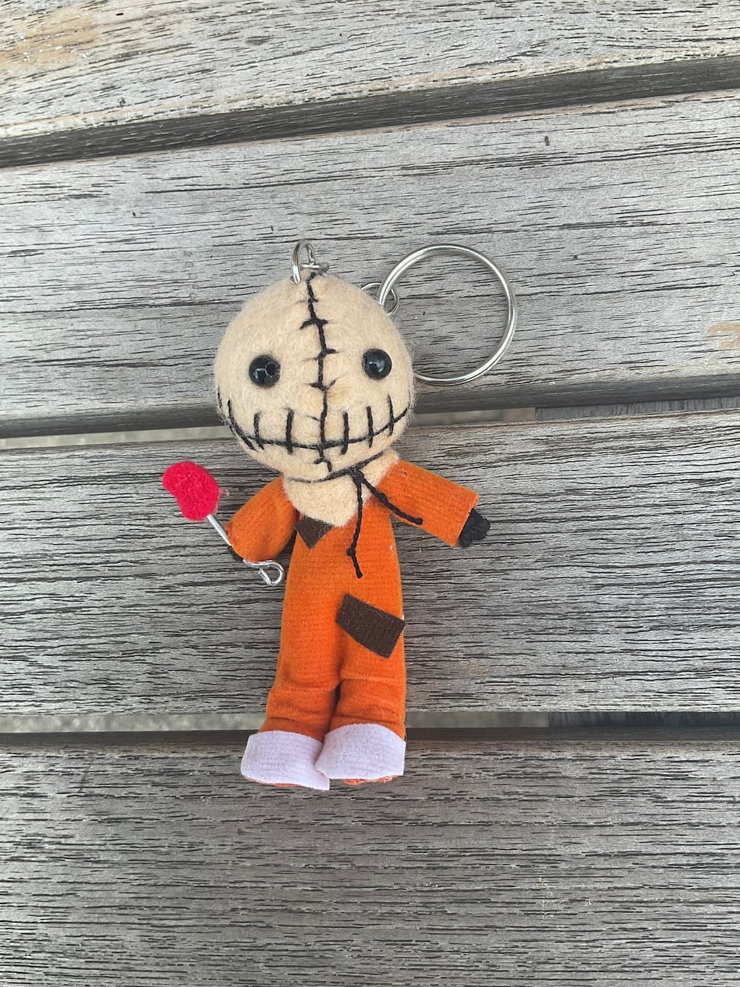 Sam Trickster Horror Halloween Cult Handmade String Doll Keychain ...