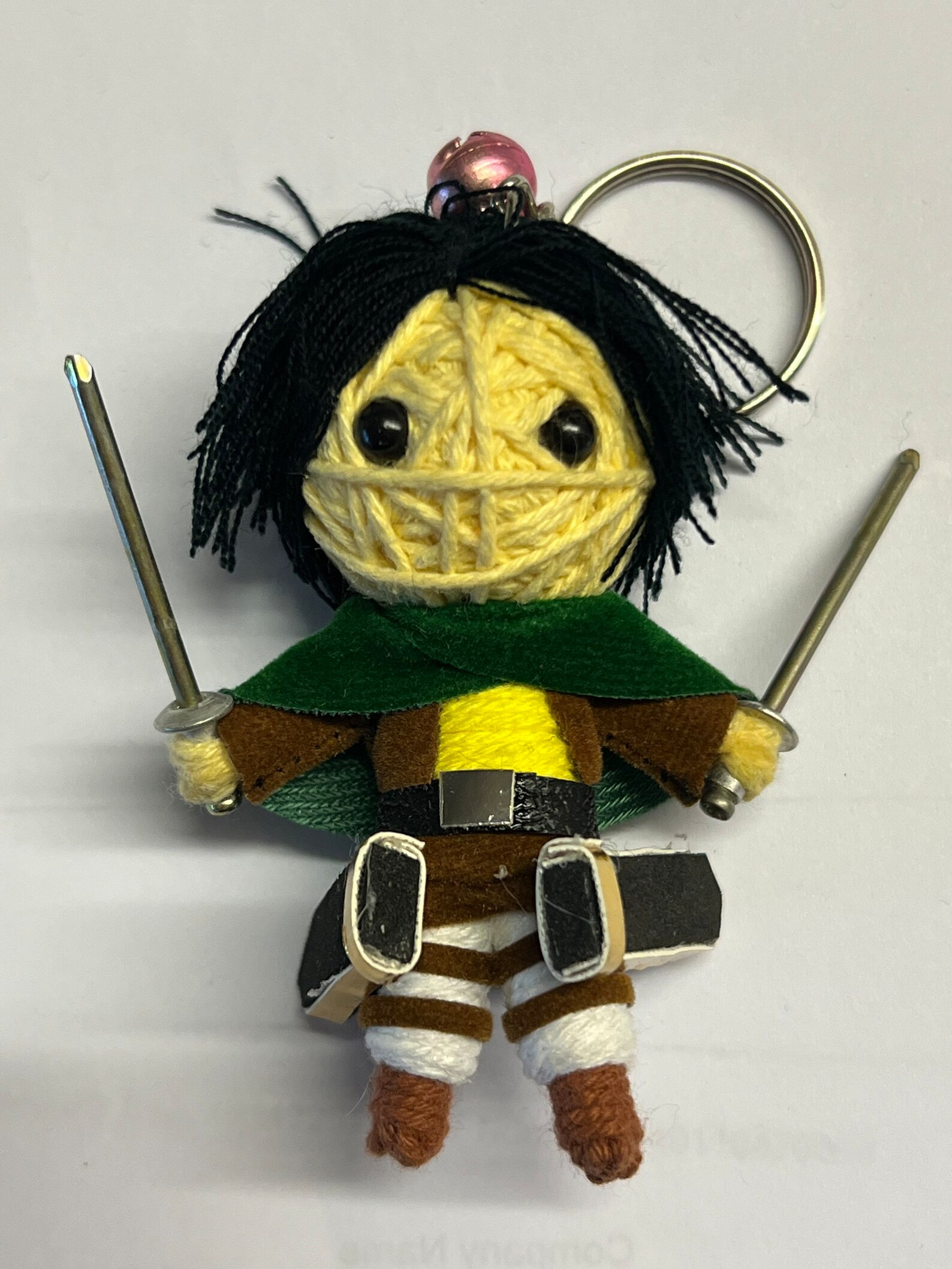 Levi Swordsman Handmade Voodoo String Doll Key Charm - Etsy