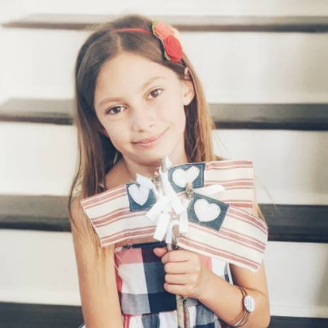 Patriotic Mini American Flags Rustic Set of Three - Etsy