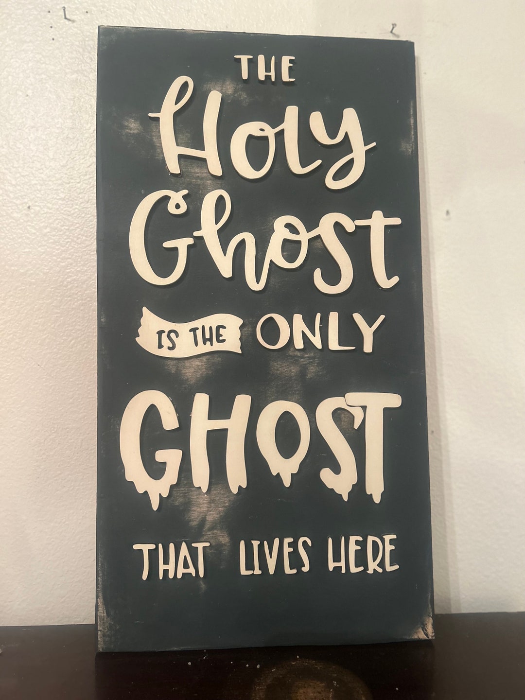 Holy Ghost Halloween Sign - Etsy