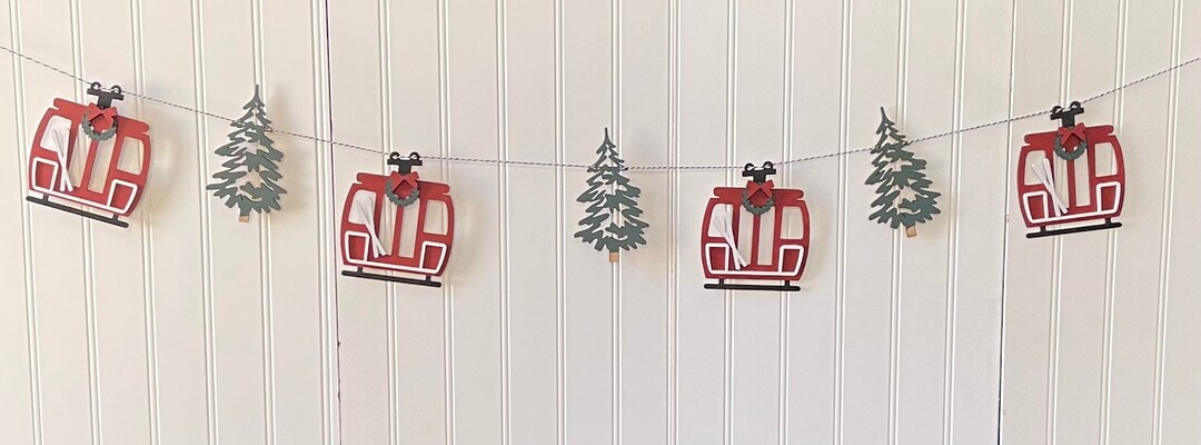 Gondola Christmas Tree Ornament Banner - Etsy