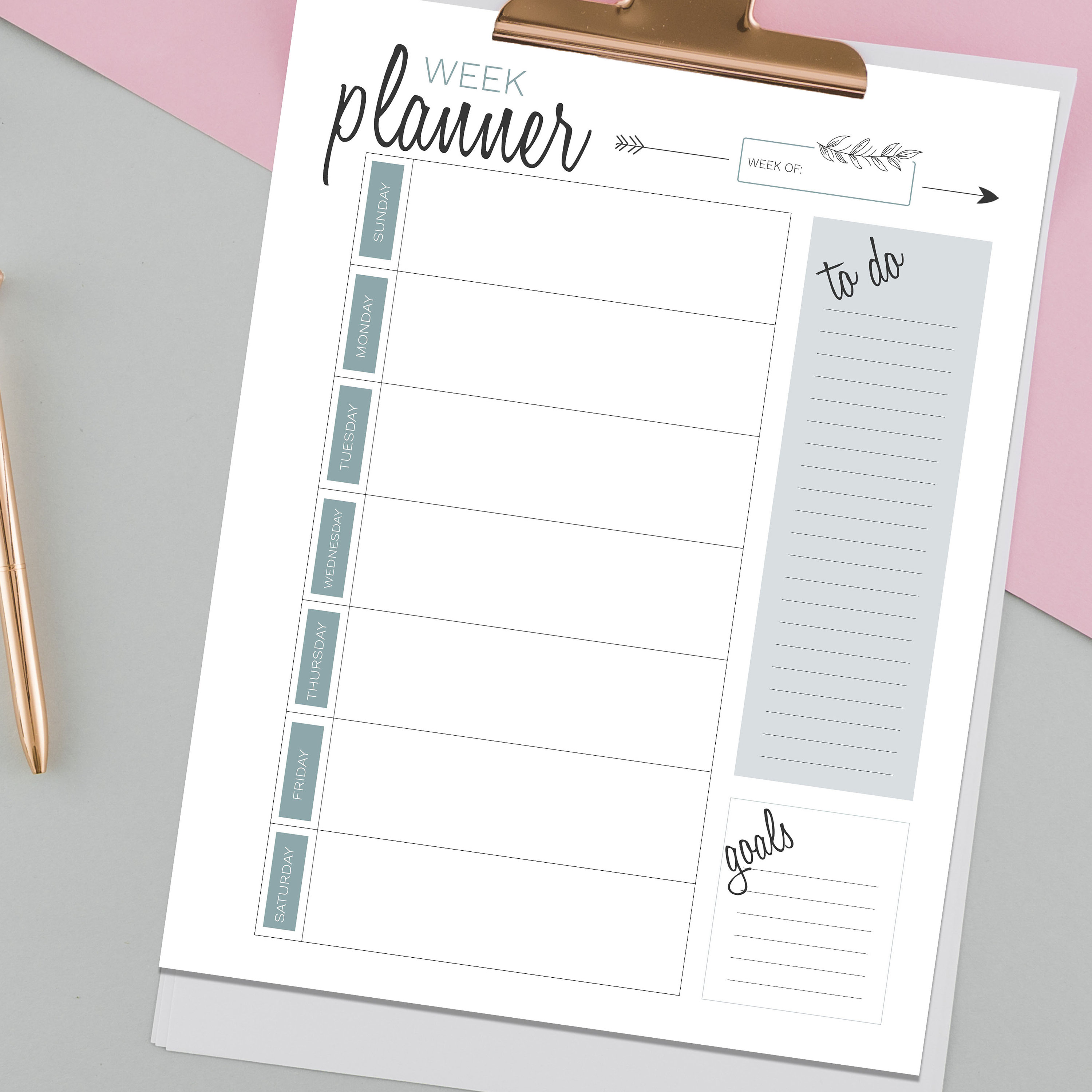 Printable Calendar Printable Planner Day Planner Monthly - Etsy