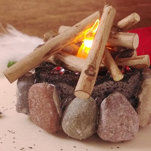 Mini Bonfire That Will Light up Also Little Firepit or - Etsy