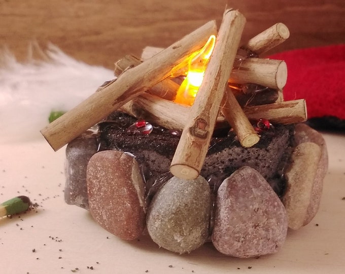Mini Bonfire That Will Light up Also Little Firepit or - Etsy