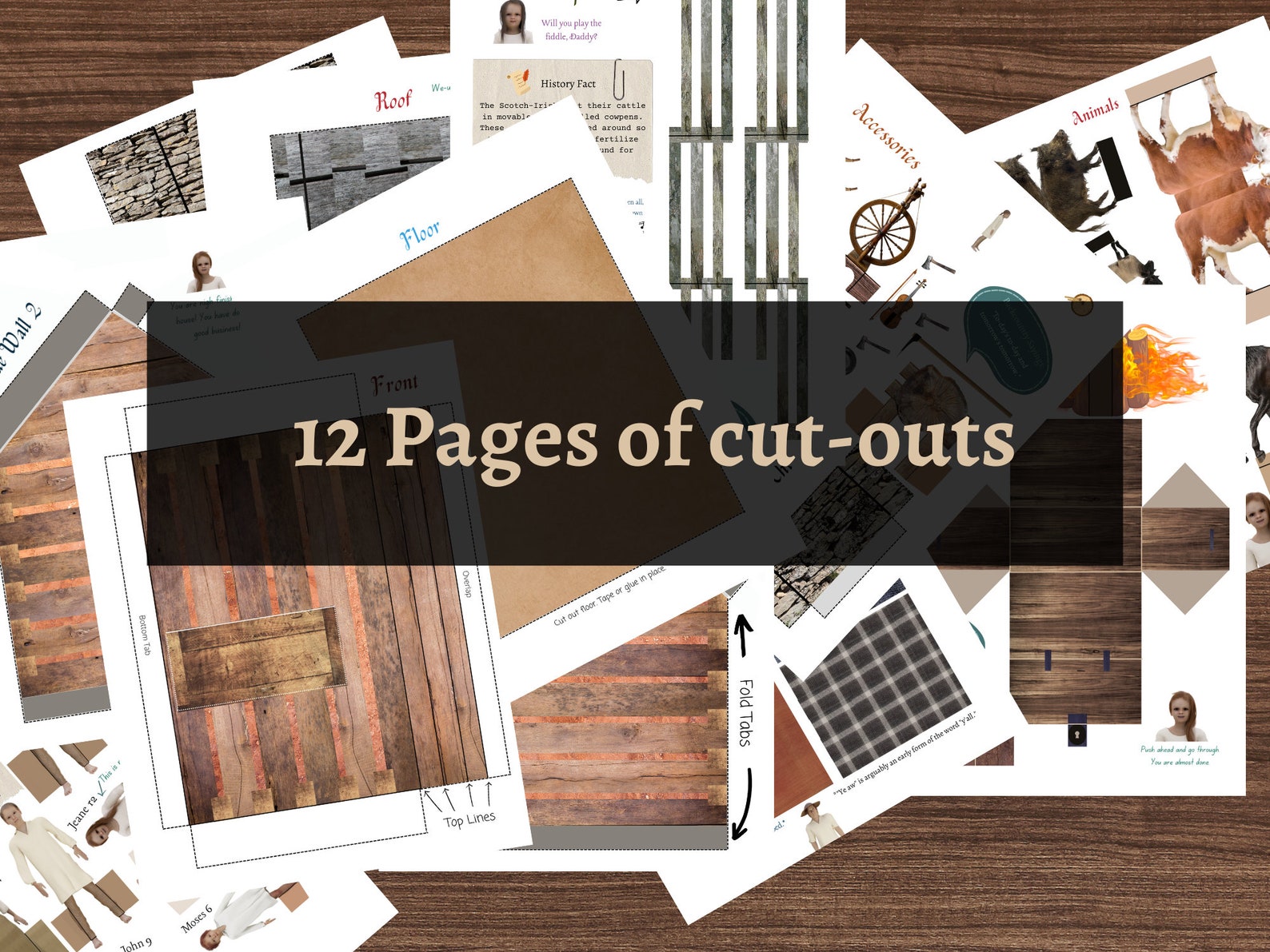 Colonial Paper Playset for Homeschool History American or Colonial ...