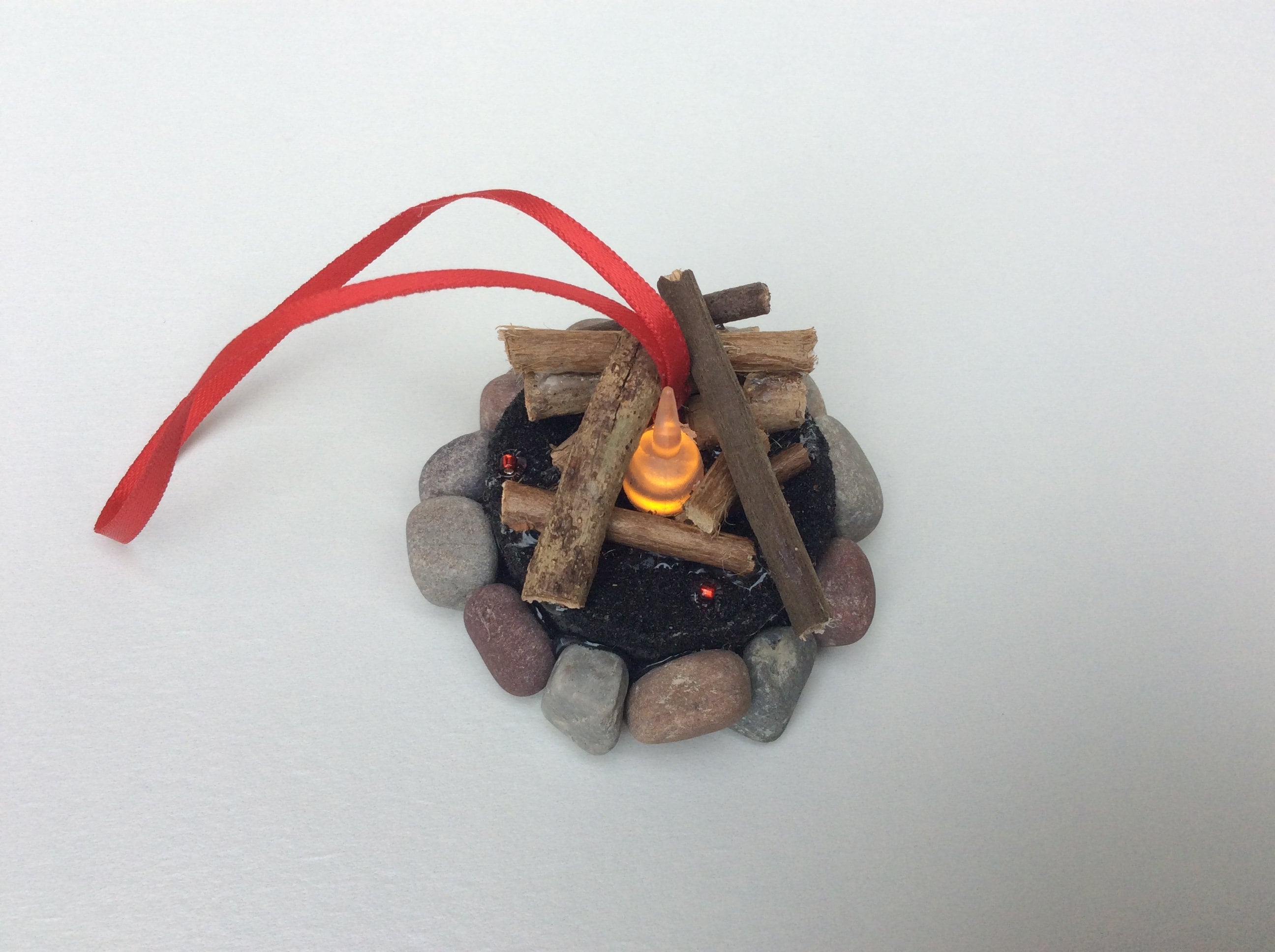 Campfire Ornament Bonfire Decor Outdoorsy Camping Christmas - Etsy