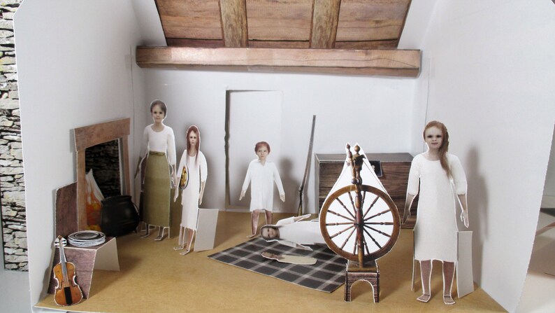 Colonial Paper Playset: Homeschool History Activity Book With Log Cabin ...