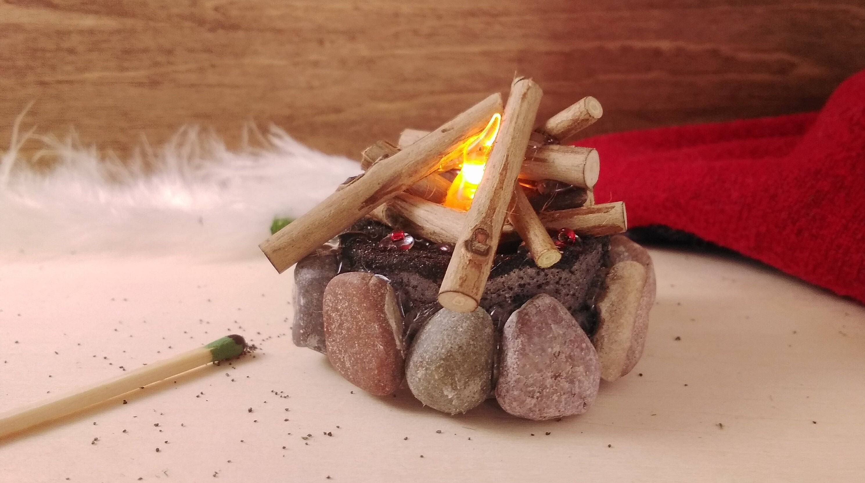 Mini Bonfire That Will Light up Also Little Firepit or - Etsy