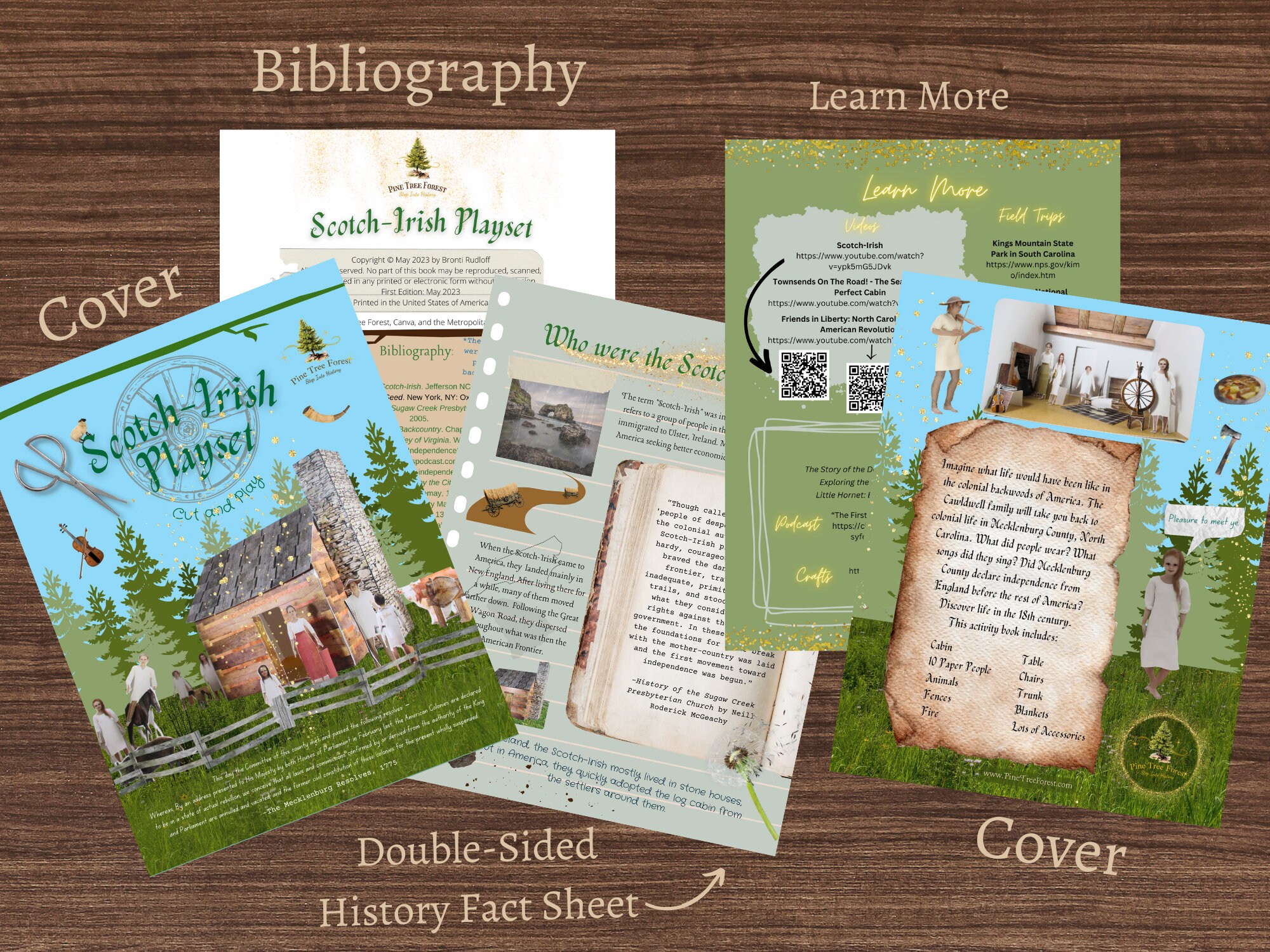 Colonial Paper Playset for Homeschool History American or Colonial ...