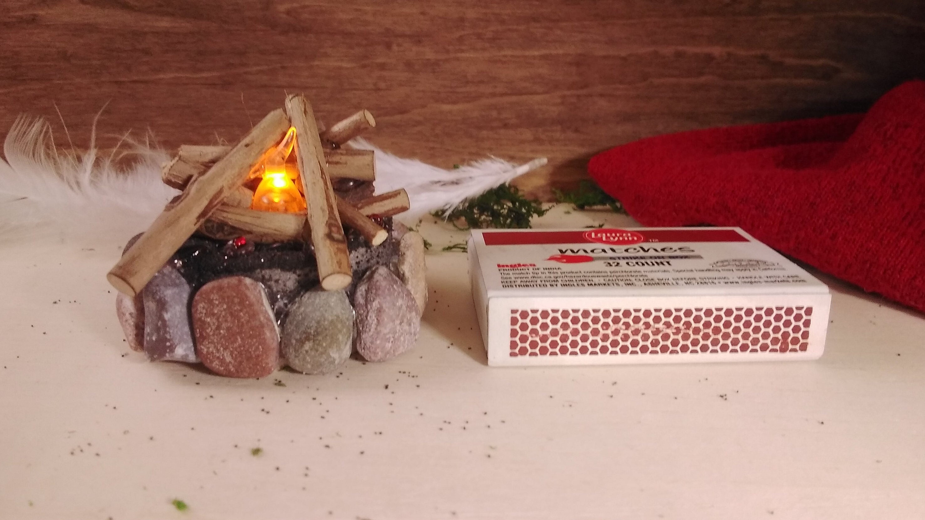 Mini Bonfire That Will Light up Also Little Firepit or - Etsy