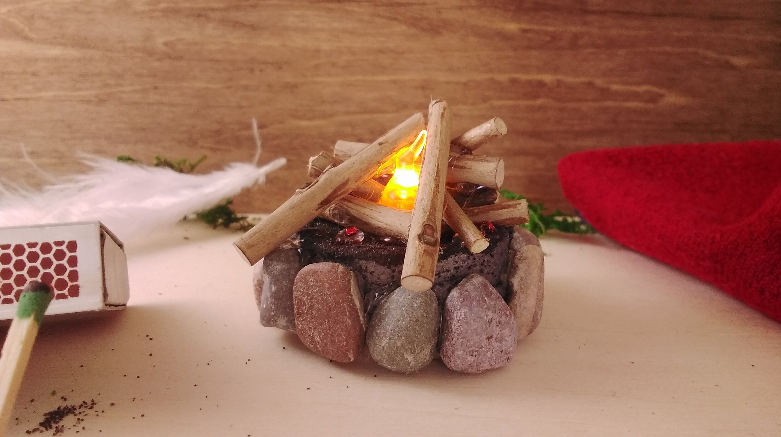 Mini Bonfire That Will Light up Also Little Firepit or - Etsy