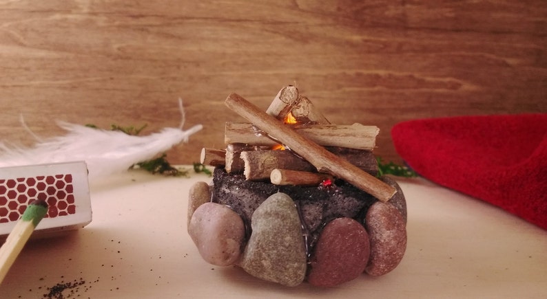 Mini Bonfire That Will Light up Also Little Firepit or - Etsy