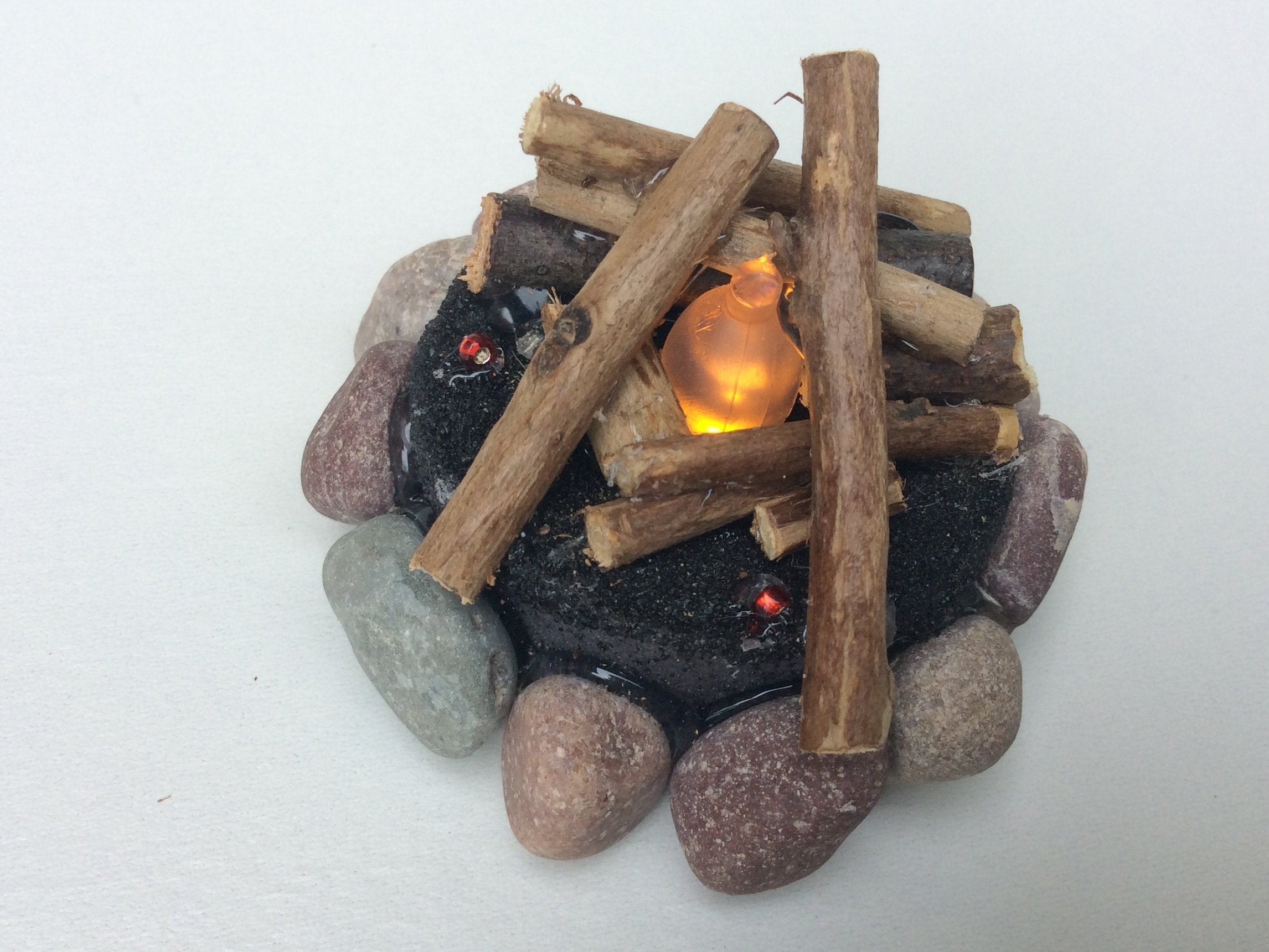 Mini Bonfire that will Light Up also Little Firepit or | Etsy